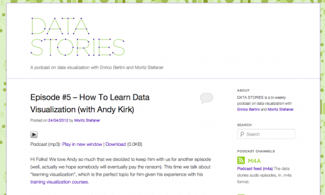 Data Stories podcast: Episode 5, another appearance! - Visualising Data